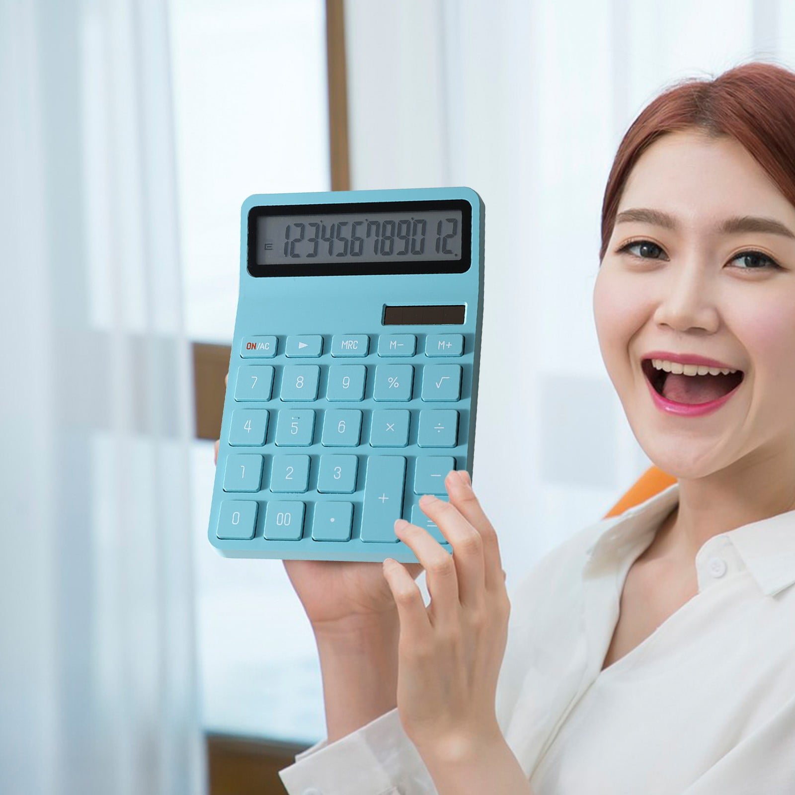 YIMWNYI Solar Calculator Large Screen, Ergonomic Portable Calculator ...