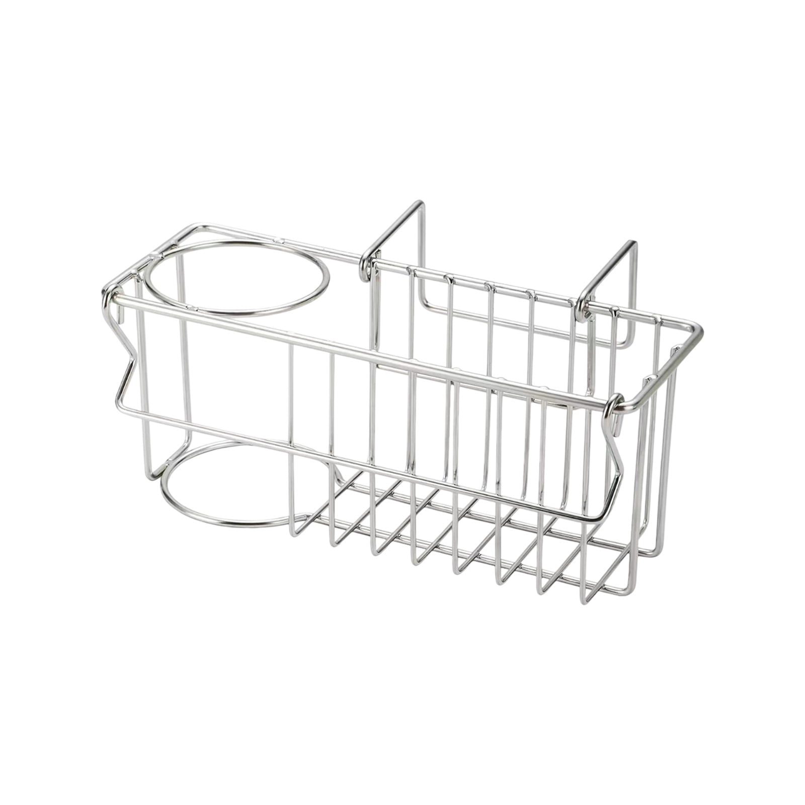 YIMWNYI Stainless Steel Movable Hooks Sink Basket, Kitchen Storage ...
