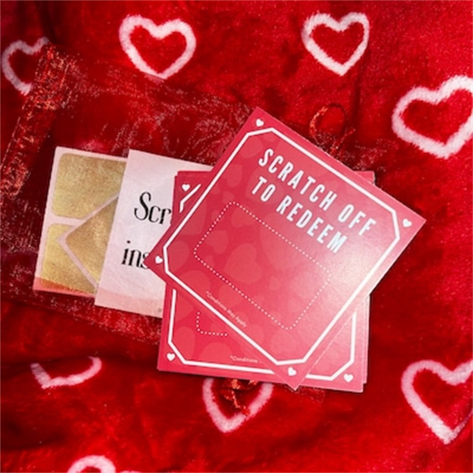 YIMWNYI Valentine's Day Scratch-Off Cards Set - 5 Romantic Greeting ...