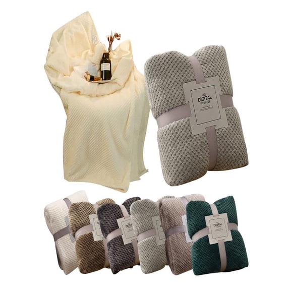 YINECHENCER Blanket Twin Size The New Coral Fleece Blanket Flannel ...