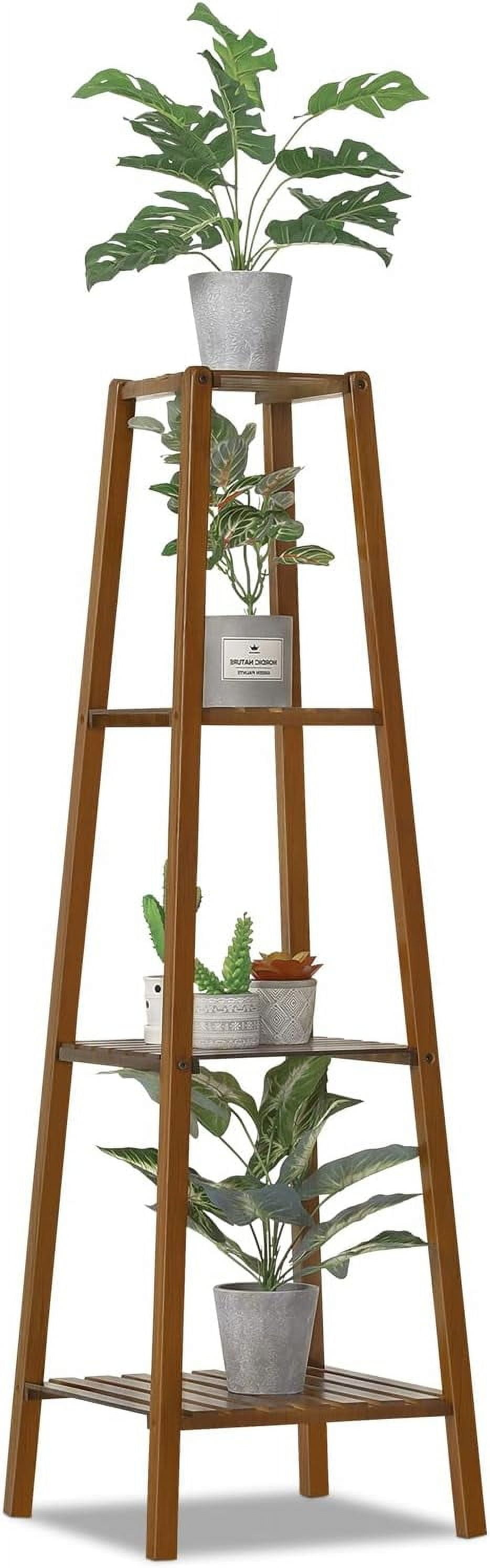 YING 2-Tier Tall Plant Stand Pot Vase Holder Flower Seasoning Display Shelf Rack Small Space ...