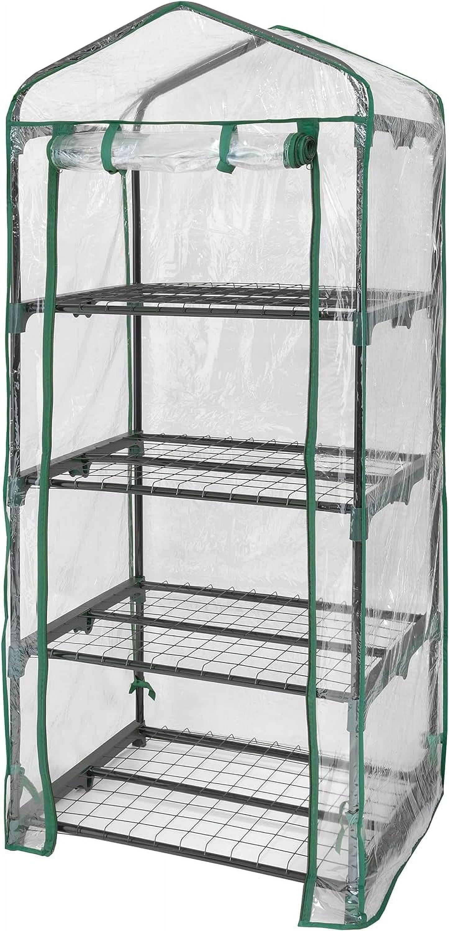 YING 23" x 17" x 57" All-Season 4-Tier Mini Grow House Outdoor or ...