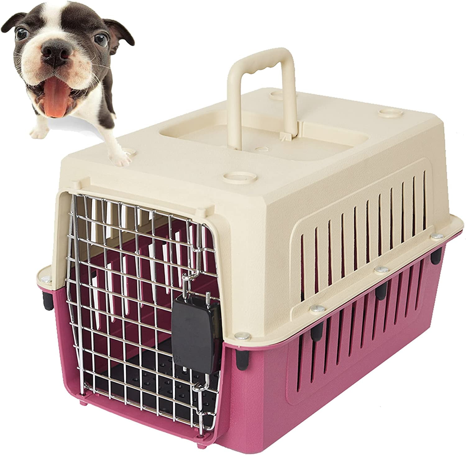 YING 4 Size Pet Carrier Cat Carriers Kennel Crate Airline Approved ...