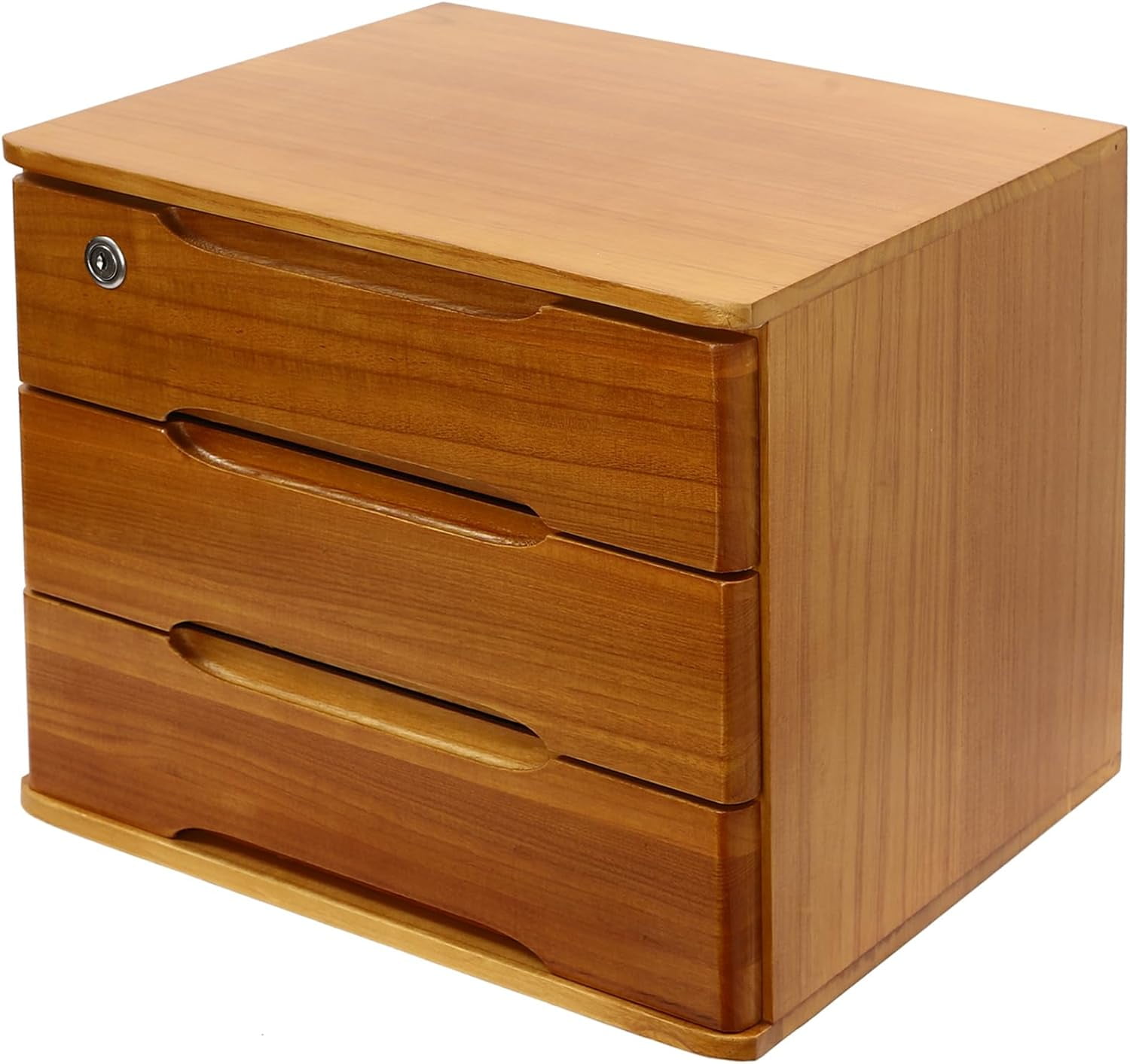 YING Lockable Desktop Countertop Storage Cabinet for Home Office ...