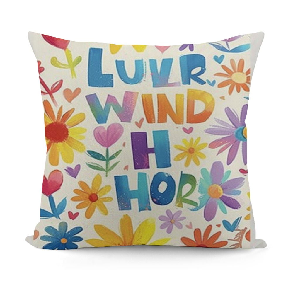 YINGXI Colorful Inspirational Quotes Pillowcase Motivational Phrases ...
