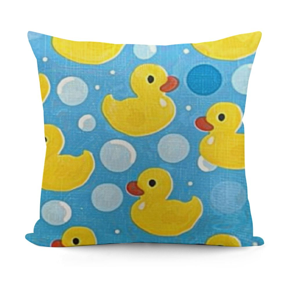 YINGXI Cute Rubber Ducks Throw Pillow Covers Decorative Pillowcases ...