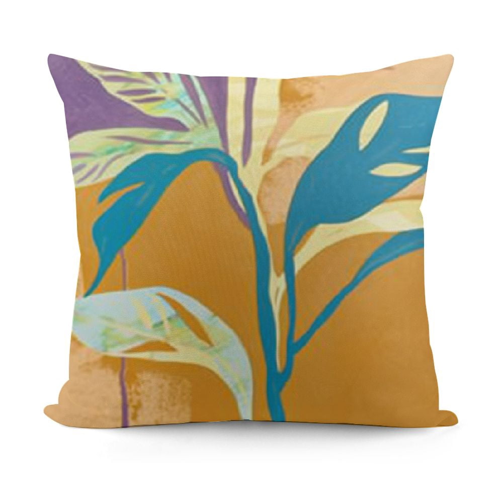 YINGXI Exotic Throw Pillow Cushion Case, Tropical Themed Leaves ...
