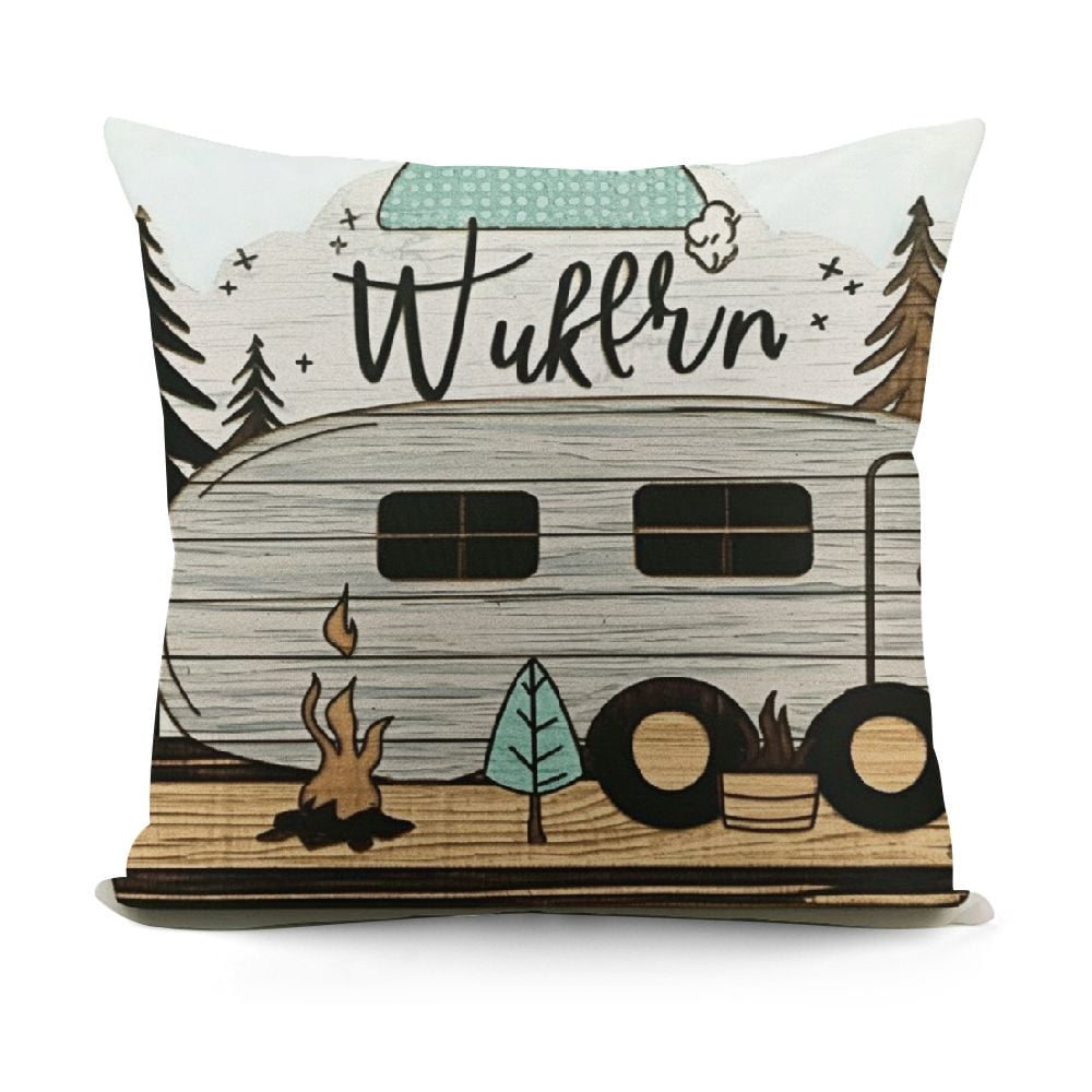 YINGXI Home is Where we Park Throw Pillow Cover, Campers Gifts, Camper ...