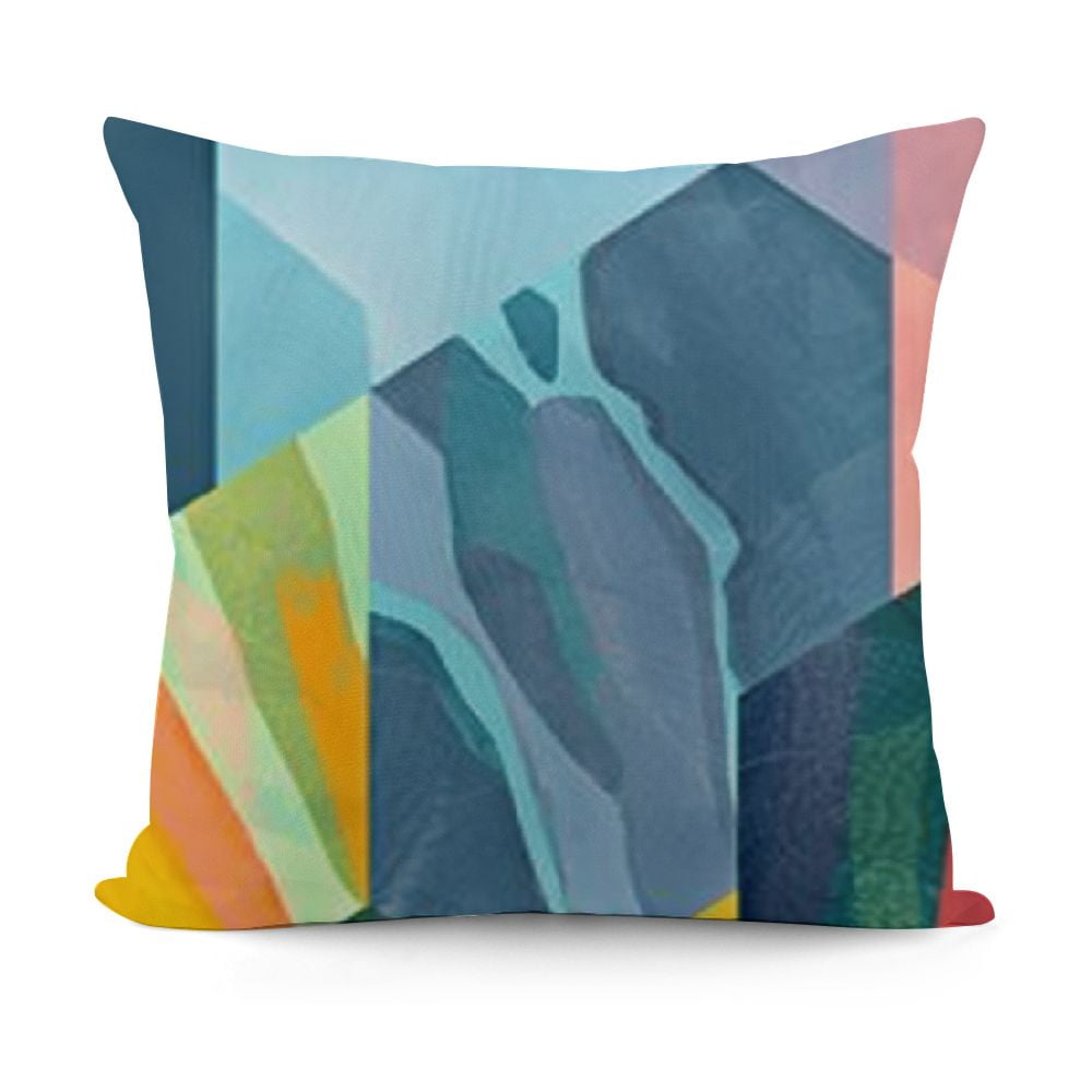 YINGXI Pillow Covers Aesthetic Pillow Cases Blue Decorative Cushion ...