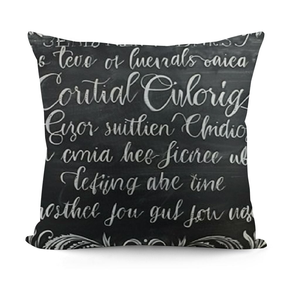 YINGXI Vintage Bible Verse Scripture Quotes Psalms Sayings Pillow Case ...