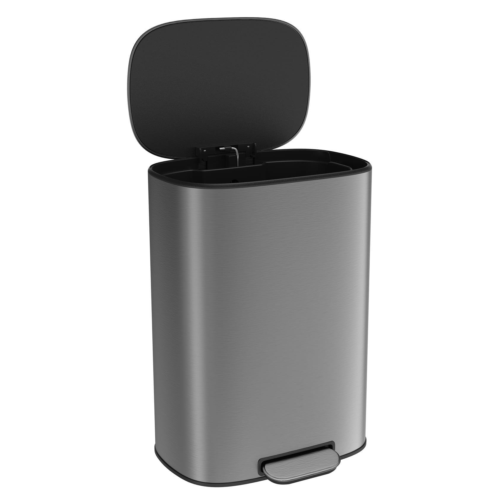 YINGYING 13 Gallon 50L Kitchen Foot Pedal Operated Soft Close Trash Can ...