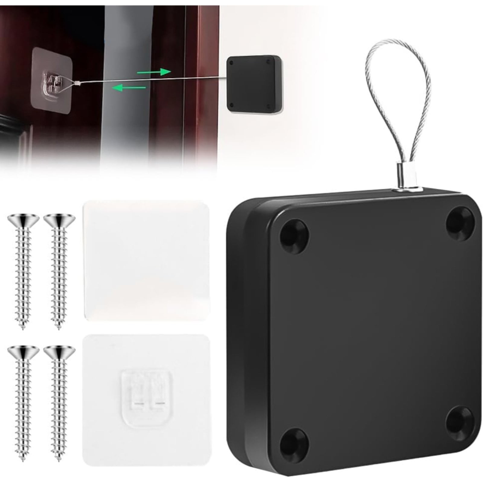 YINGYUN Door Stoppers under $52024 Upgraded Automatic Door Closer 1000g ...