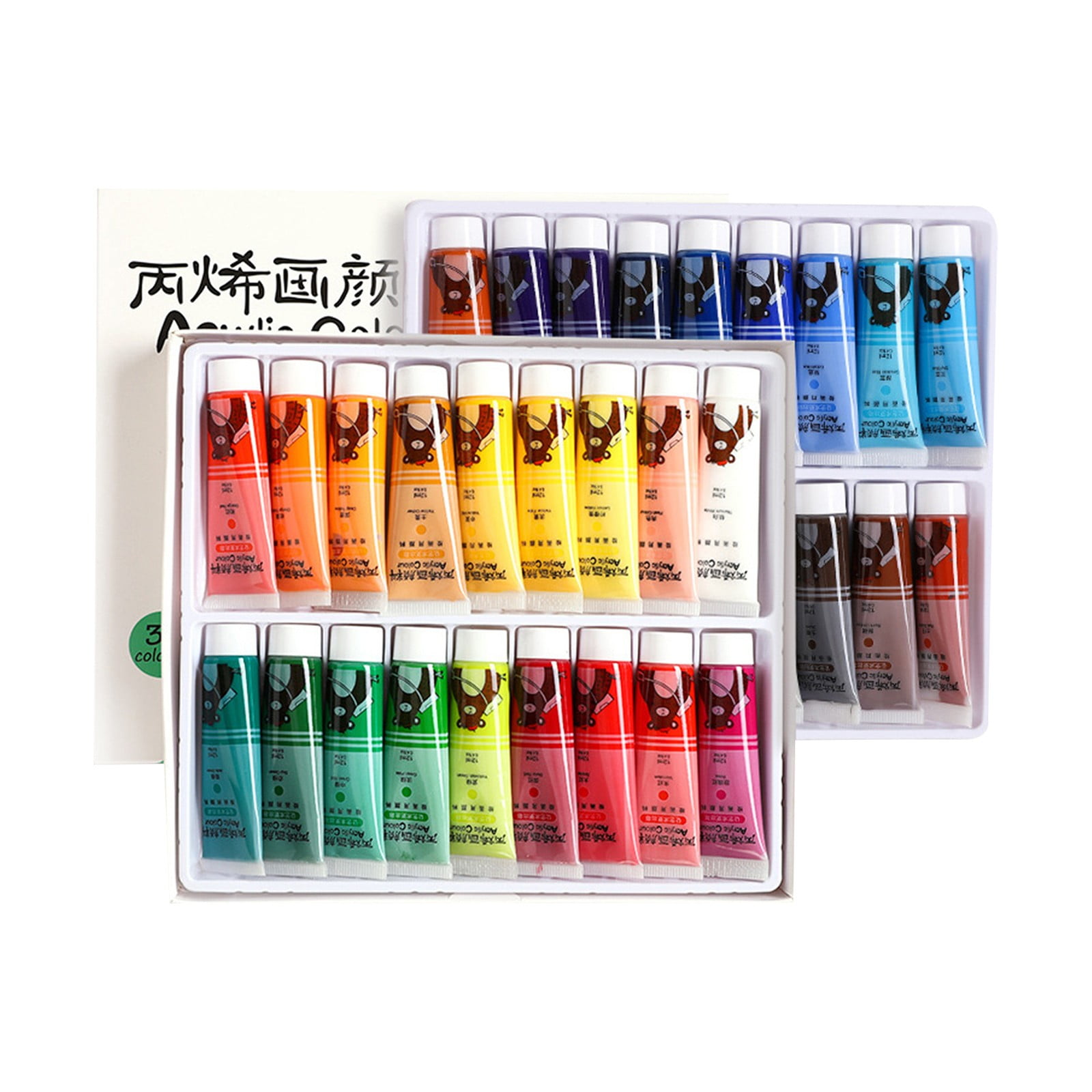 YINGYUN Pigment under $2036 Color Acrylic Paint Set 12ml/0.4floz Tube ...