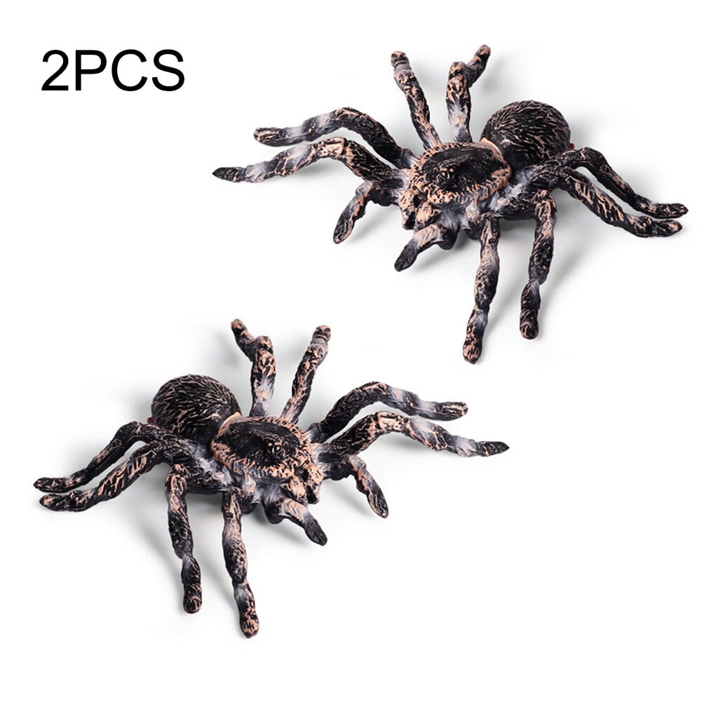 YINKUU 2 Pcs Simulated Spider Model Realistic Plastic Spider Figurines ...
