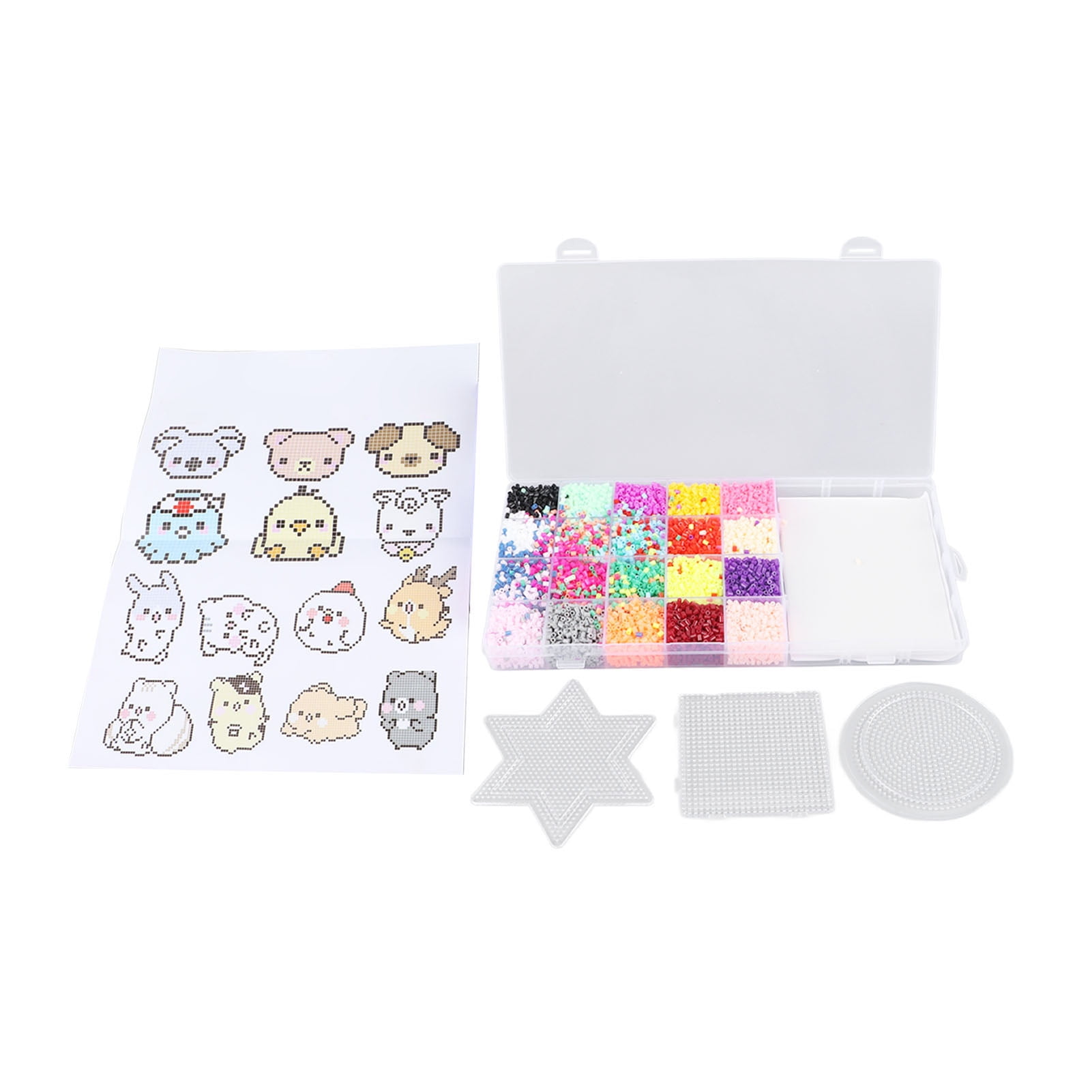 YINKUU 20 Colors Bead Fuse Kit 2.6mm Educational Mixed Colors DIY Bead ...