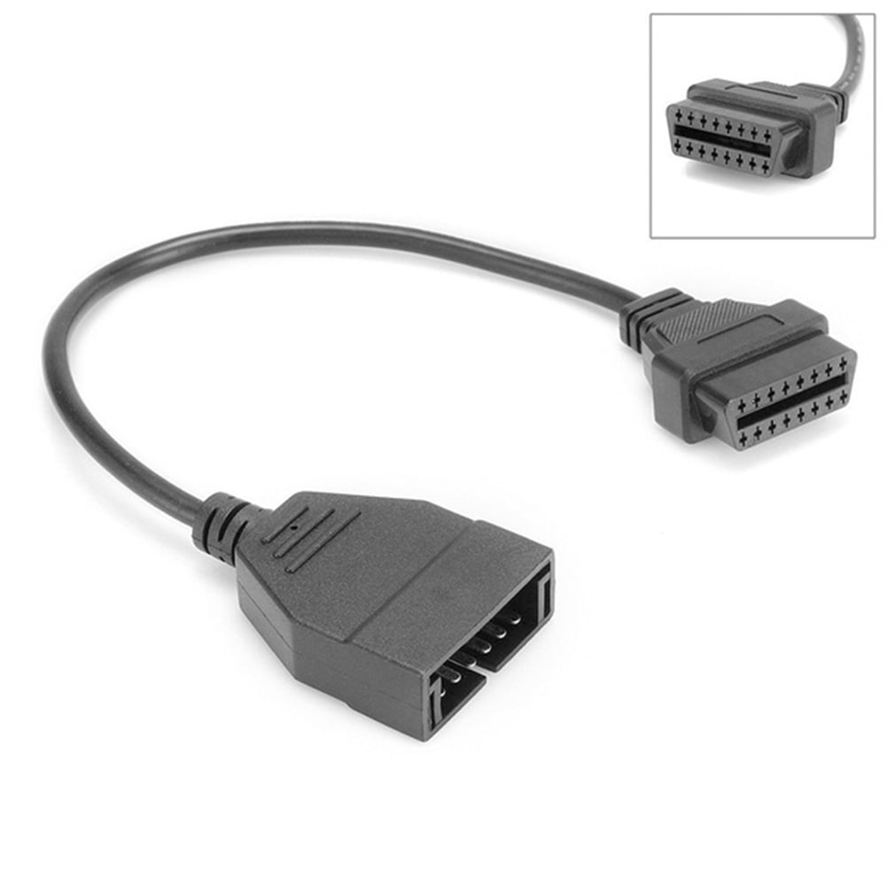YINKUU OBD 12 Pin OBD1 to 16 Pin OBD2 Convertor Adapter Cable ...