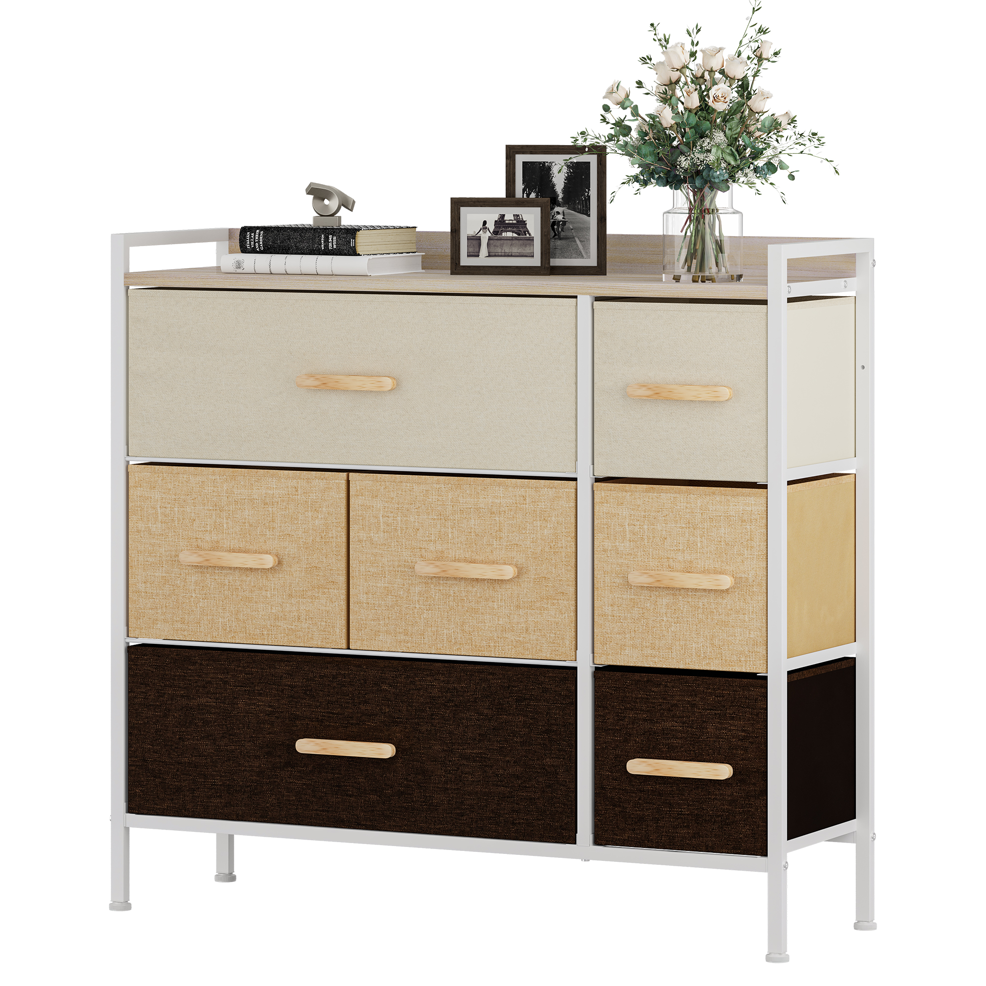 YINTATECH 7 Drawer Dresser - Fabric Storage Tower, Organizer Unit for ...