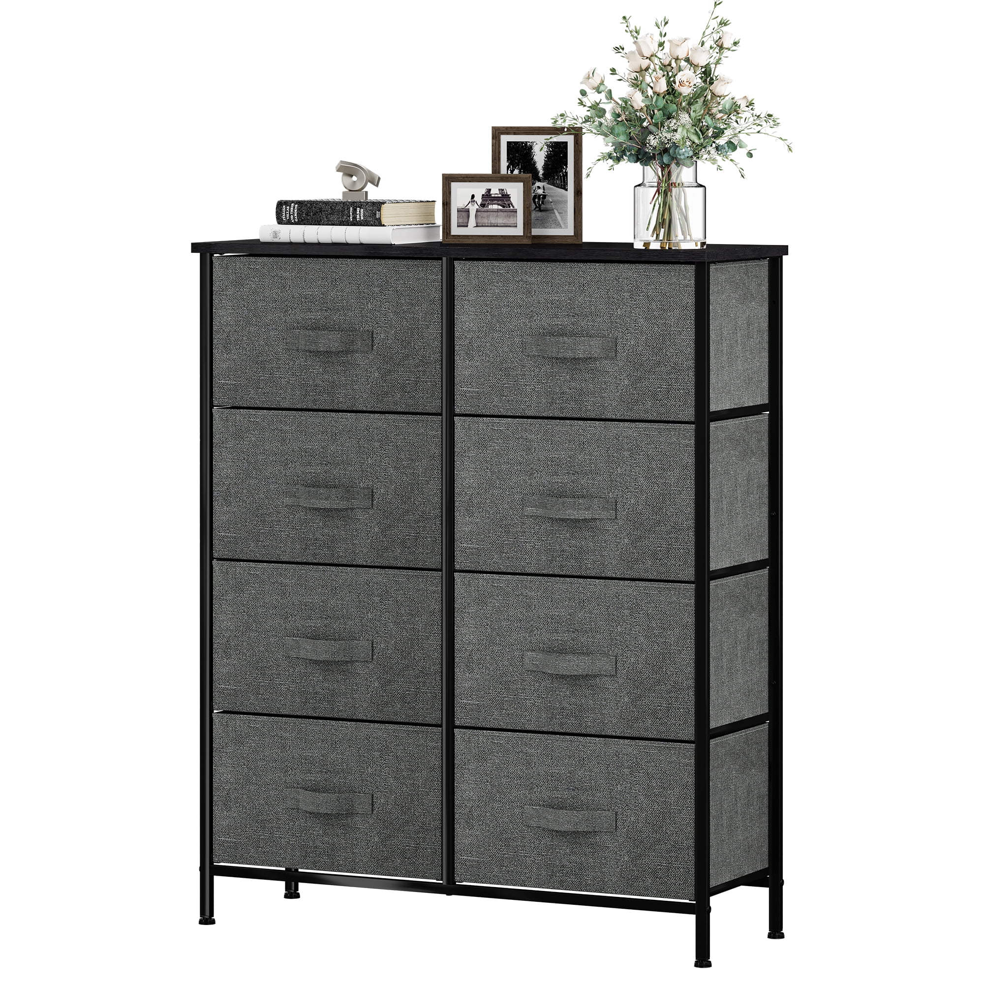 YINTATECH 8 Drawer Fabric Dresser Storage Tower Organizer Unit for ...