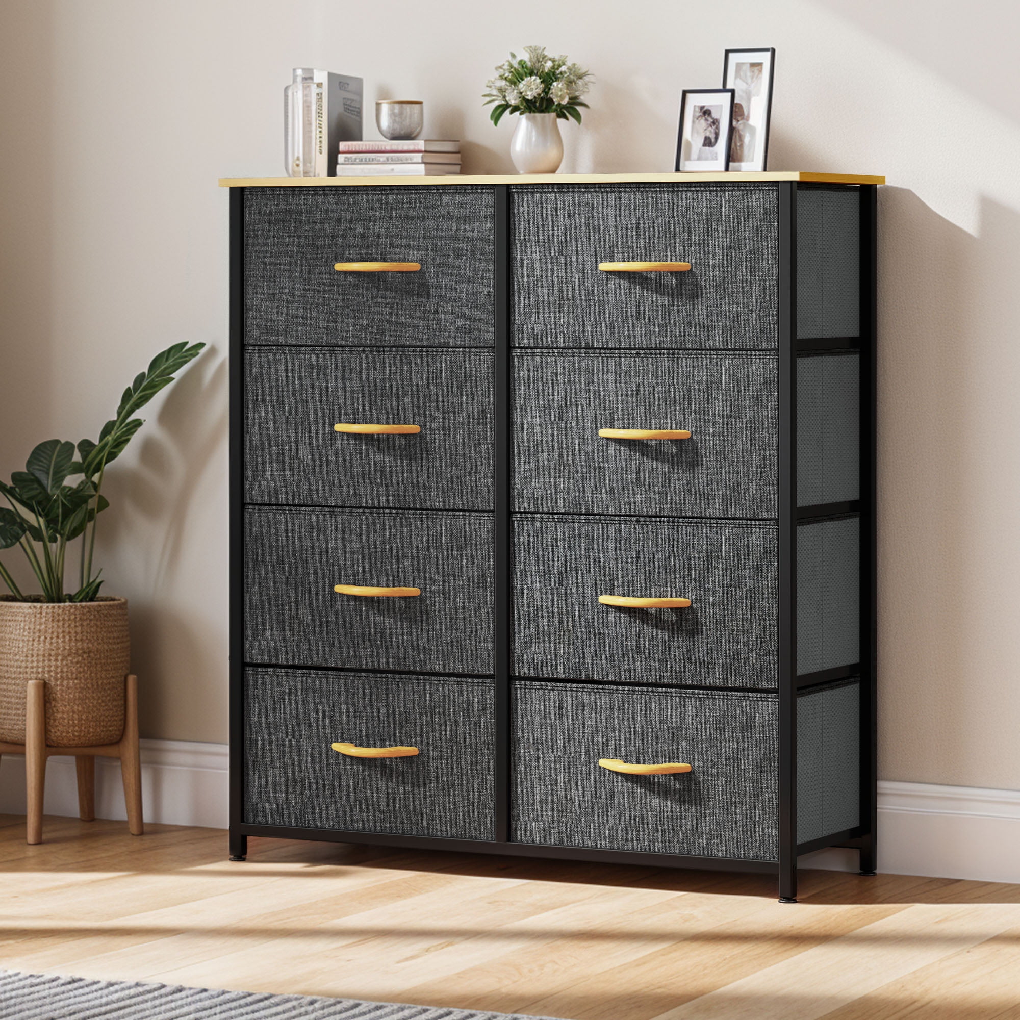 YINTATECH 8-Drawer Big Adults Furniture Dresser Chest Storage Organizer ...