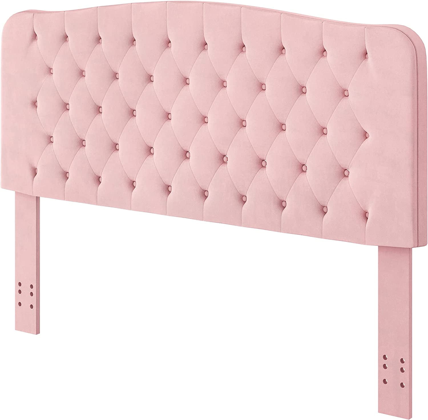 YINTATECH Upholstered Headboard, Velvet Tufted Upholstered Queen ...