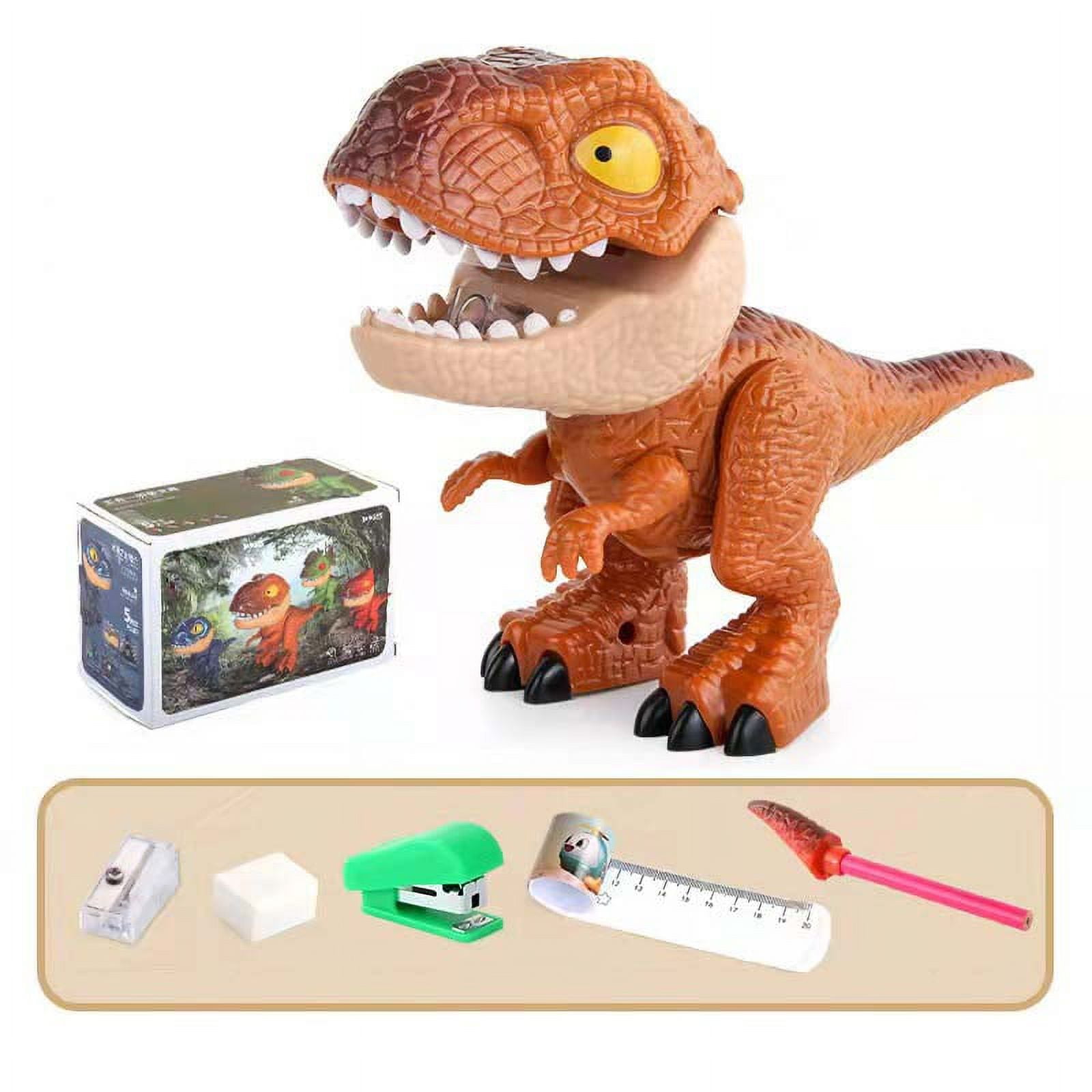 YINYUE Dinosaur Toy - Dinosaur Stationery Set, Hides Pencil Sharpener ...