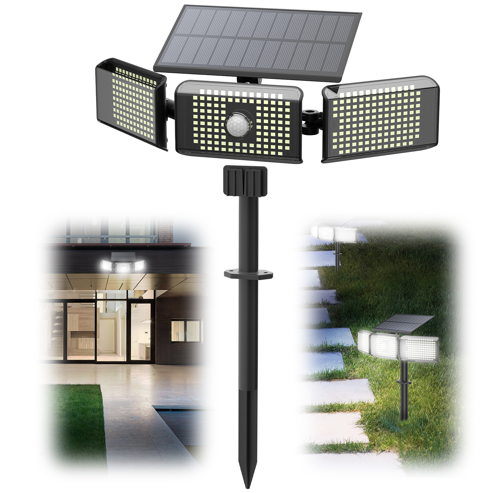 Heath Zenith HZ-5868 2 Light 10-25/32" Wide Integrated Led Outdoor Dual ...