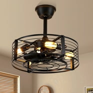 Uforic 52 Tropical Ceiling Fan - LED Light, Remote Control - Walmart.com