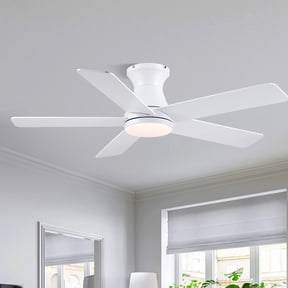 Zardon 27" Flower Ceiling Fan with LED Lights and Remote Control, Flush ...