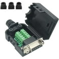 YIOVVOM DB9 Breakout Connector to Wiring Terminal RS232 D-SUB Female ...