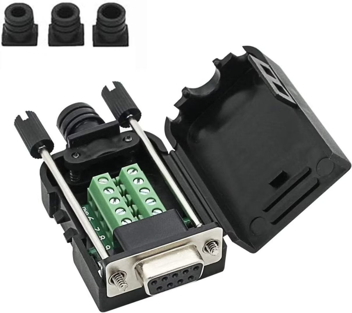 YIOVVOM DB9 Breakout Connector to Wiring Terminal RS232 D-SUB Male ...