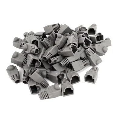 100 pcs Cat5e/Cat6/RJ45 Ethernet Cable Connector Strain Relief Boots ...