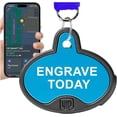 YIP Apple Find my Tracking Smart Tag -Oval Blue - Walmart.com