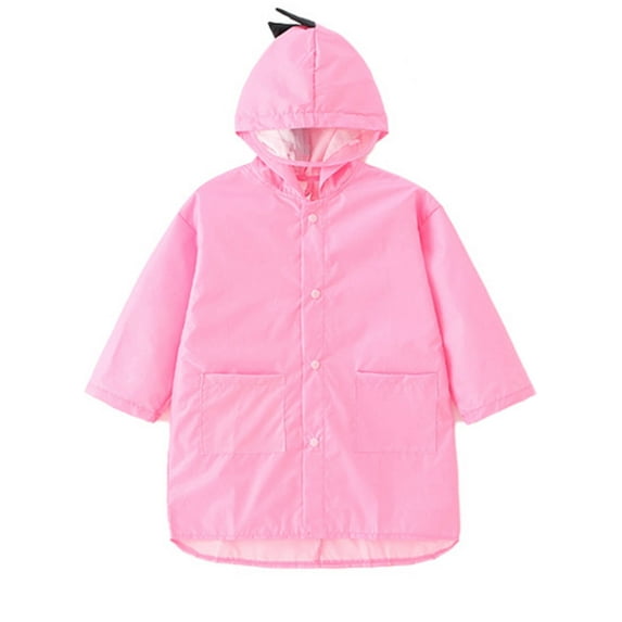 YIQAUMA Boys Girls Toddler Raincoat Kids Waterproof Rain Jacket Hooded Slicker Cartoon Rain Wear ...