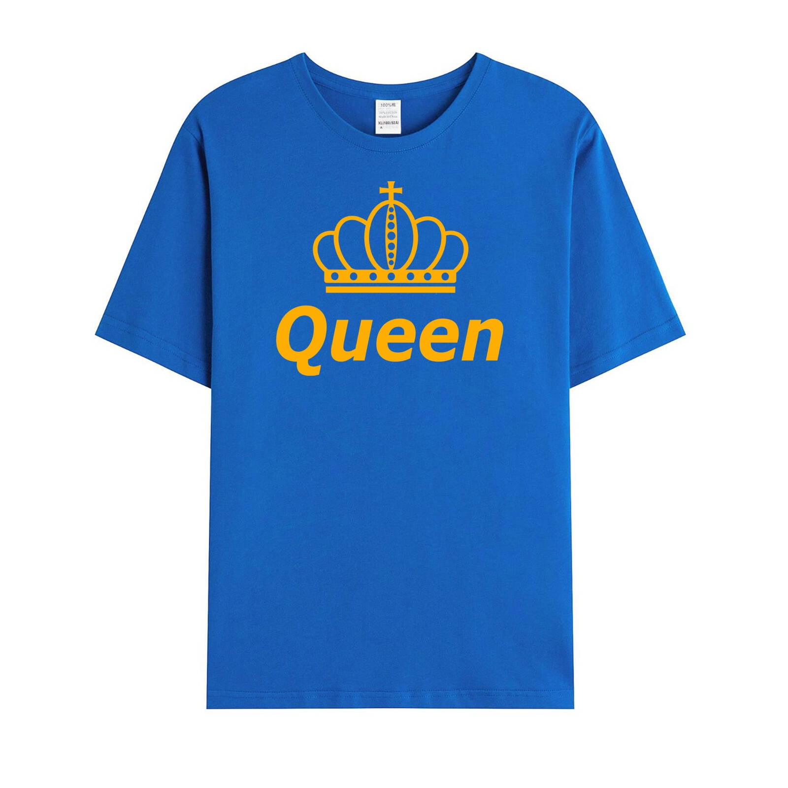 YIQAUMA King and Queen T-Shirts Matching Couple Shirts for Him and Her ...