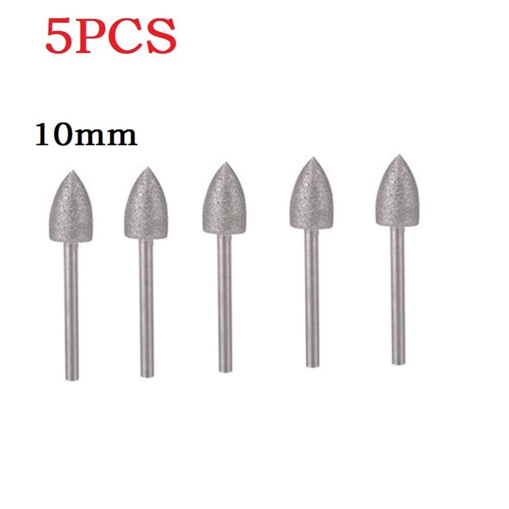 YIQH 5X Diamond Triangle Burr Drill Bit Set For Grinding Engraving ...