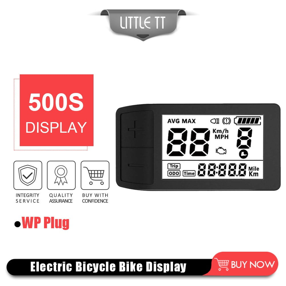 YIQH LCD 500S E-Bike 24/36/48V Display For Bafang 8fun BBS01 BBS02 BBSHD Mid-Motor - Walmart.com