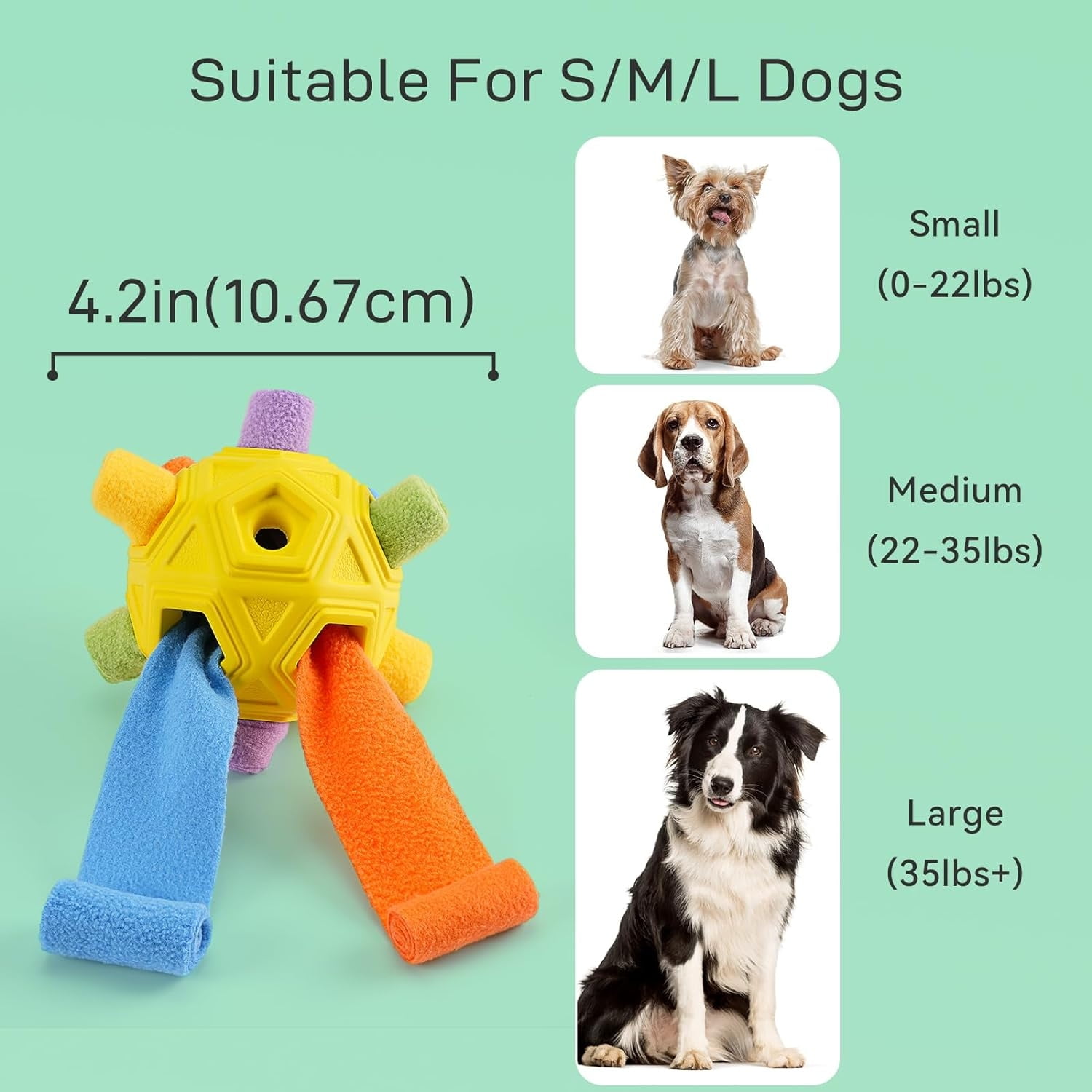 YIRENWL Versatile durable and enriching snuffle ball chew toy for ...