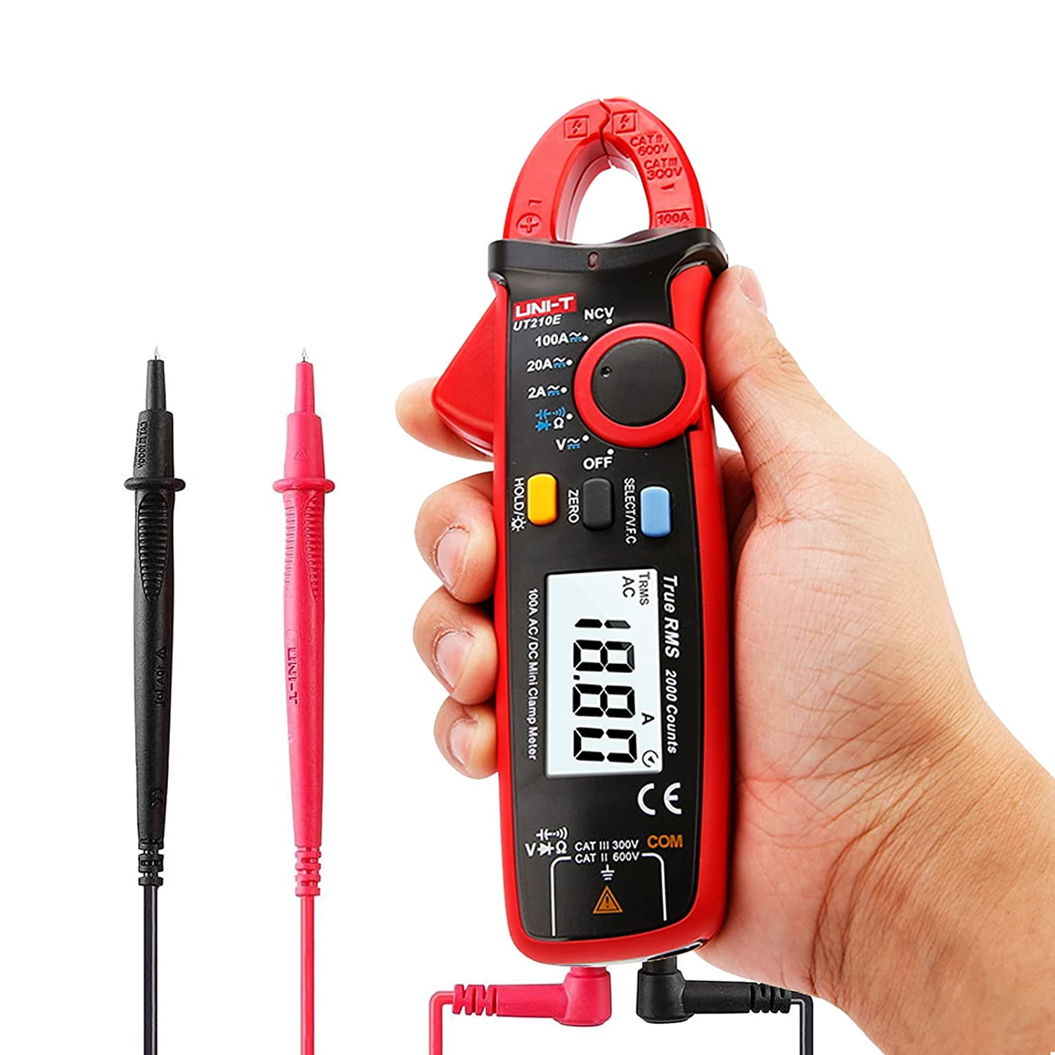 YIRU UNIT UT210 Series True RMS Digital Clamp Meter ACDC Voltage Tester ...