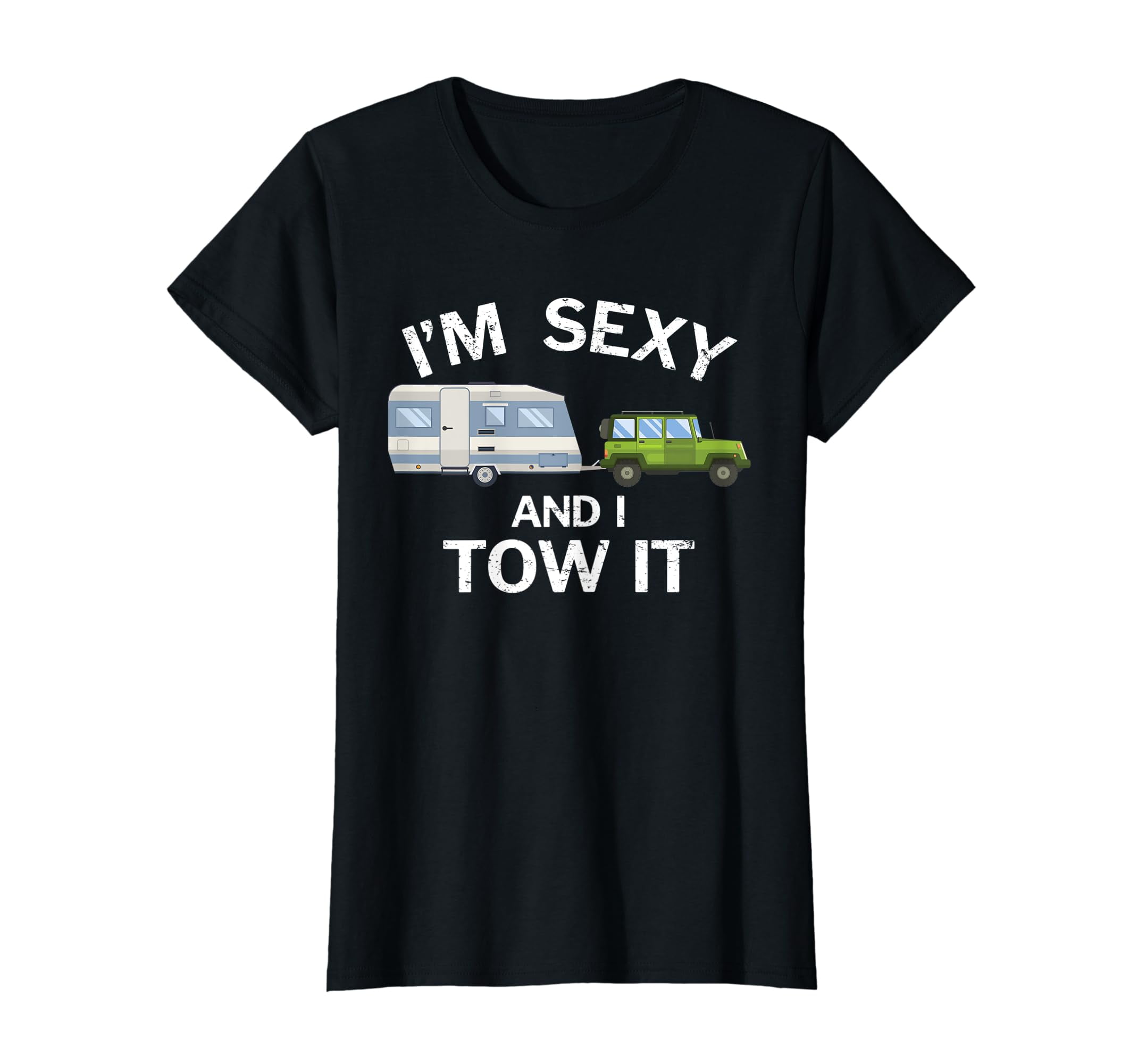 YISAN Funny Camping RV Im Sexy And I Tow It Camper Trailer T-Shirt-4XL ...