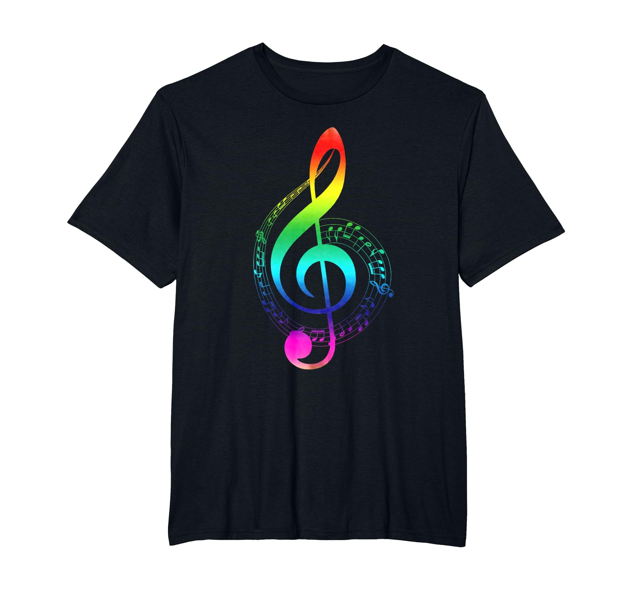 YISAN Music Note Rainbow Treble Clef Musical Symbol for Musicians T ...