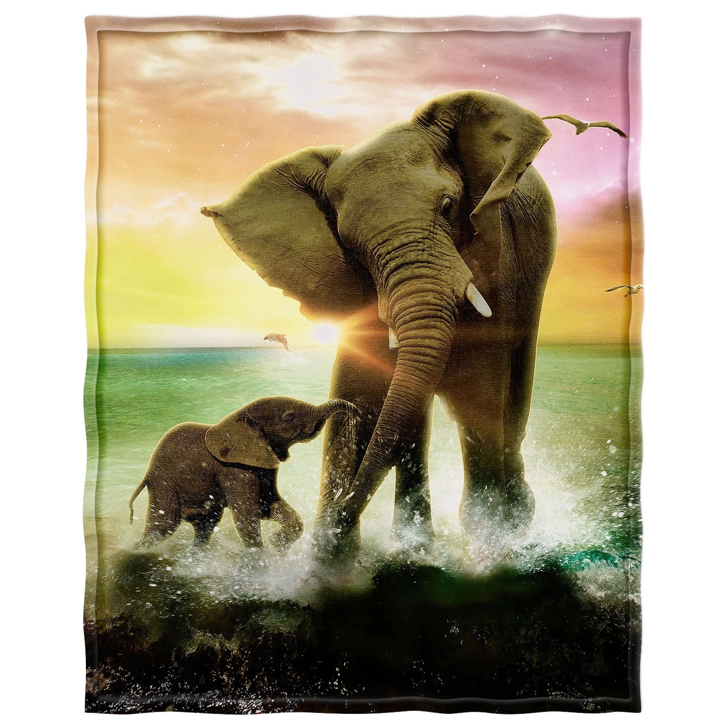 YISUEMI 50x60 inches Blanket Throw Comfort Warmth Soft Plush Throw for ...