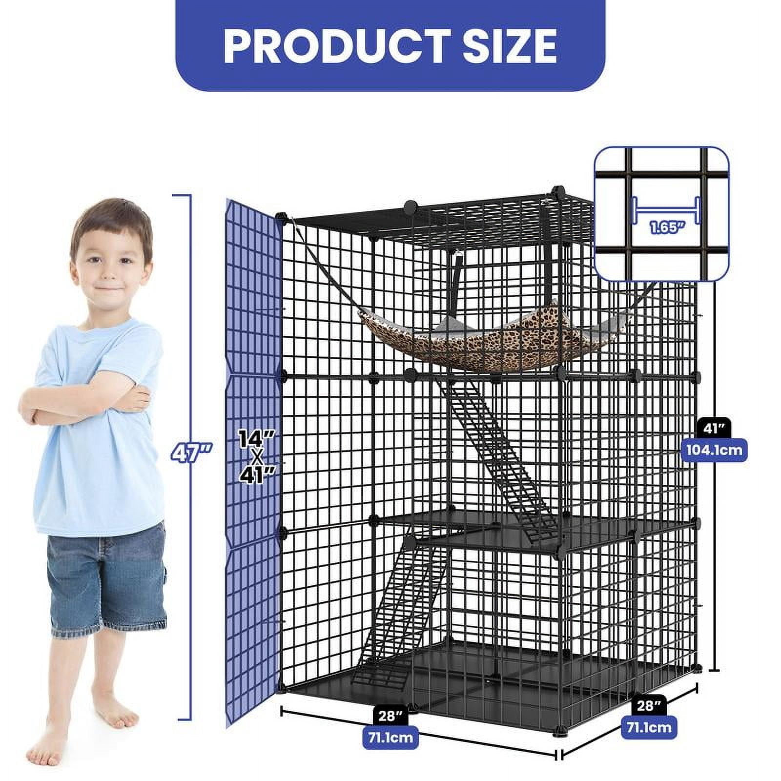 YITAHOME Cat Cage Indoor Catio DIY Cat Enclosures Metal Cat Playpen 2/3 ...