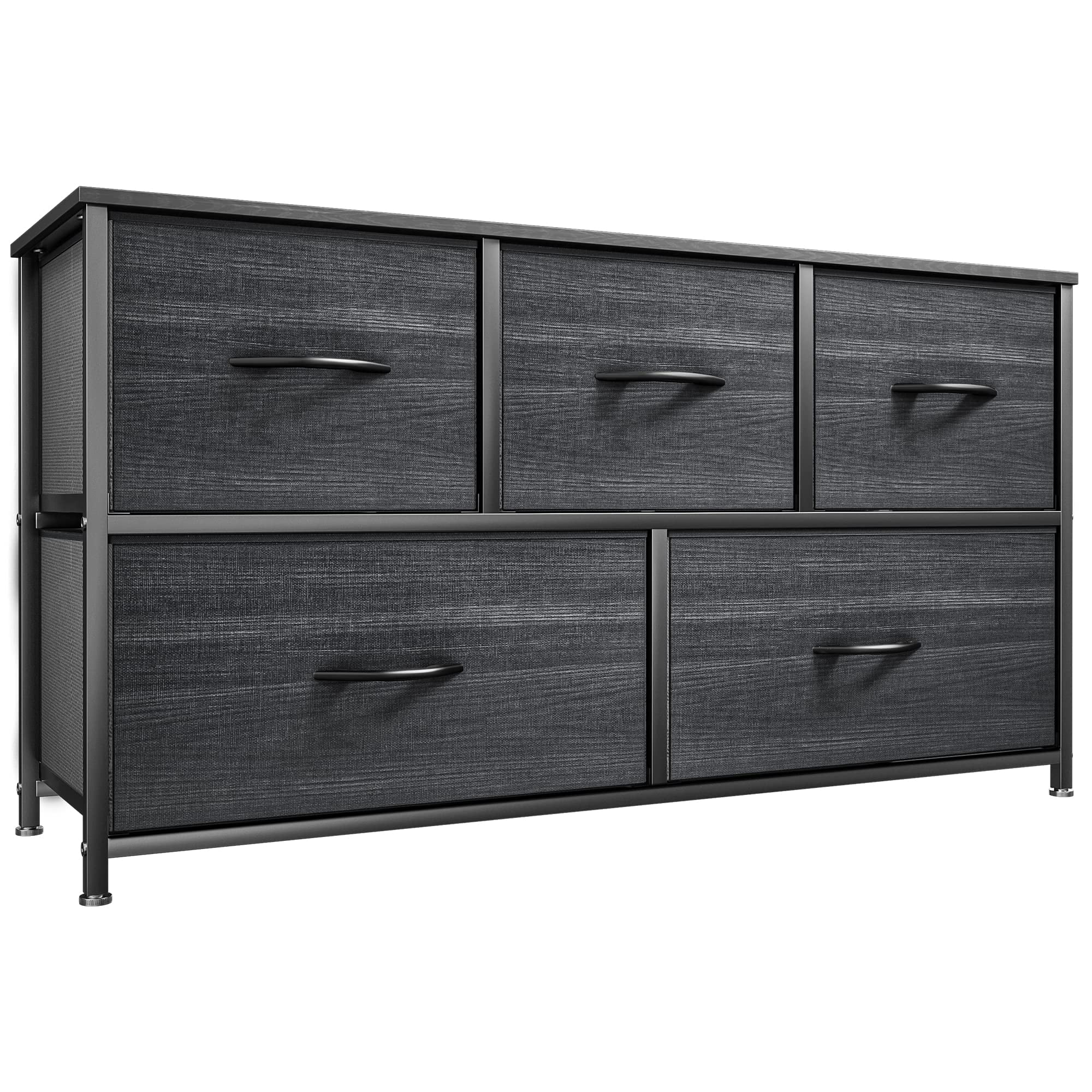 YITAHOME Dresser with 5 Drawers - Fabric Storage Tower, Organizer Unit ...