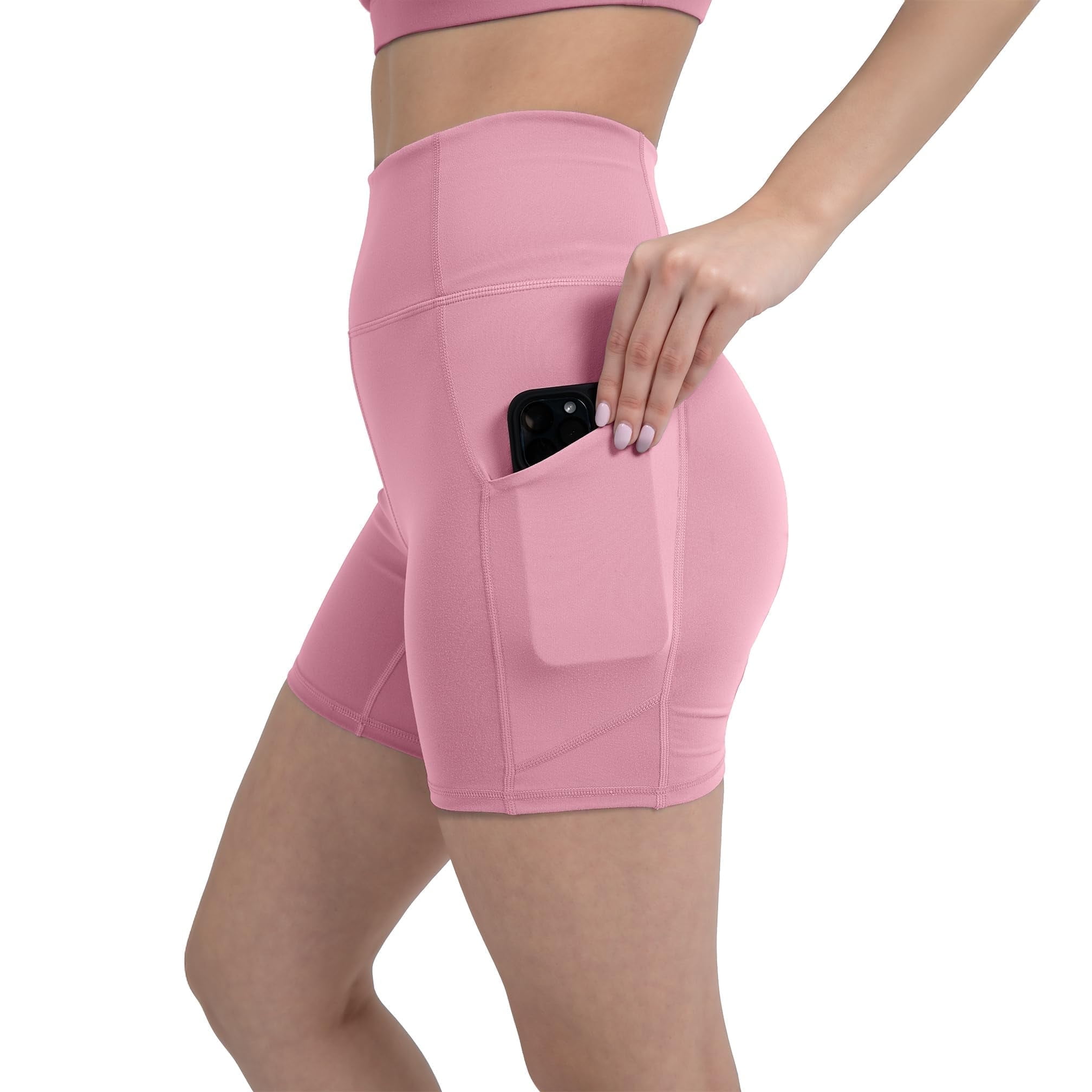 YITTY Active Women's UltraLuxe High Waist Pocket Biker Shorts – 3"/6 ...