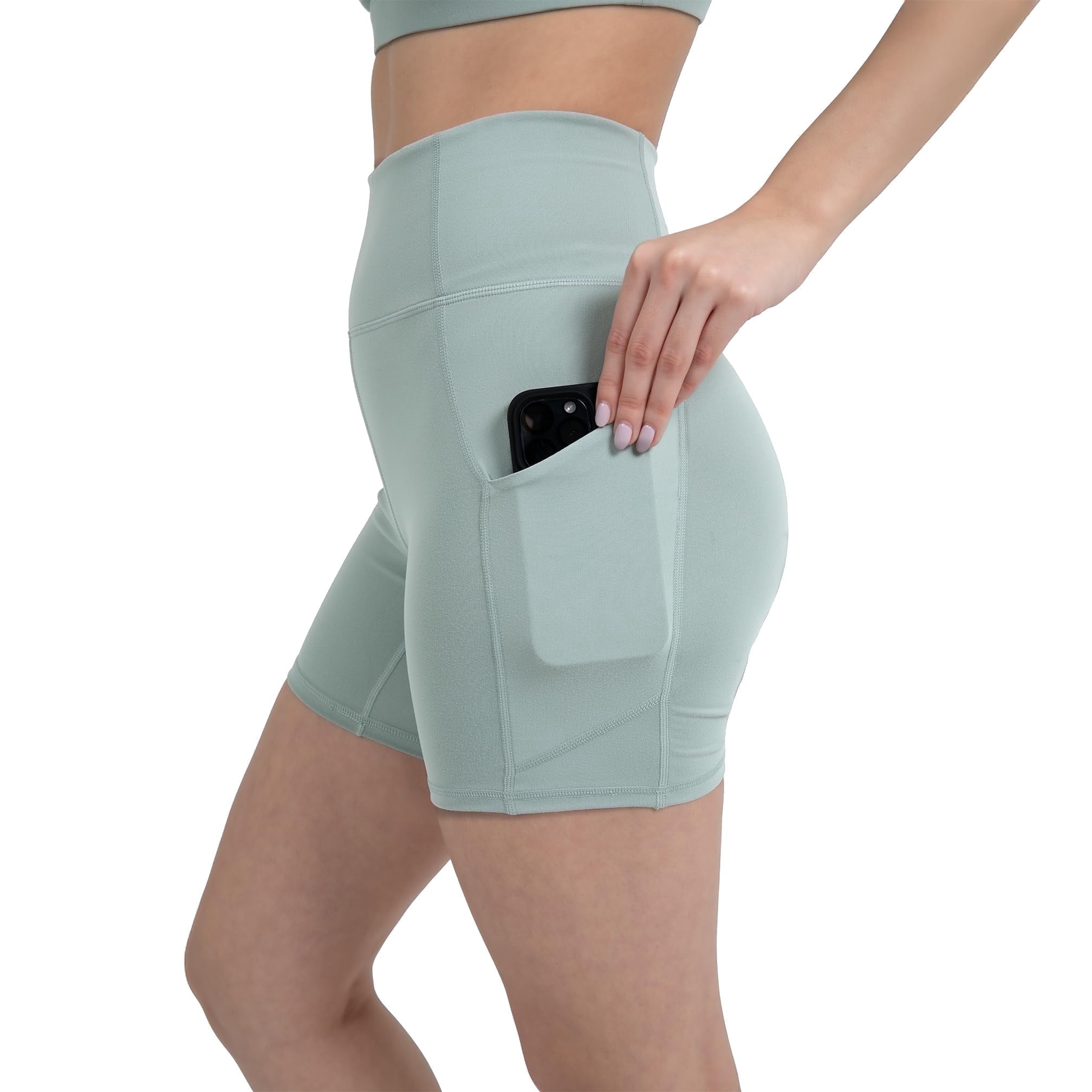 YITTY Active Women's UltraLuxe High Waist Pocket Biker Shorts – 3"/6 ...