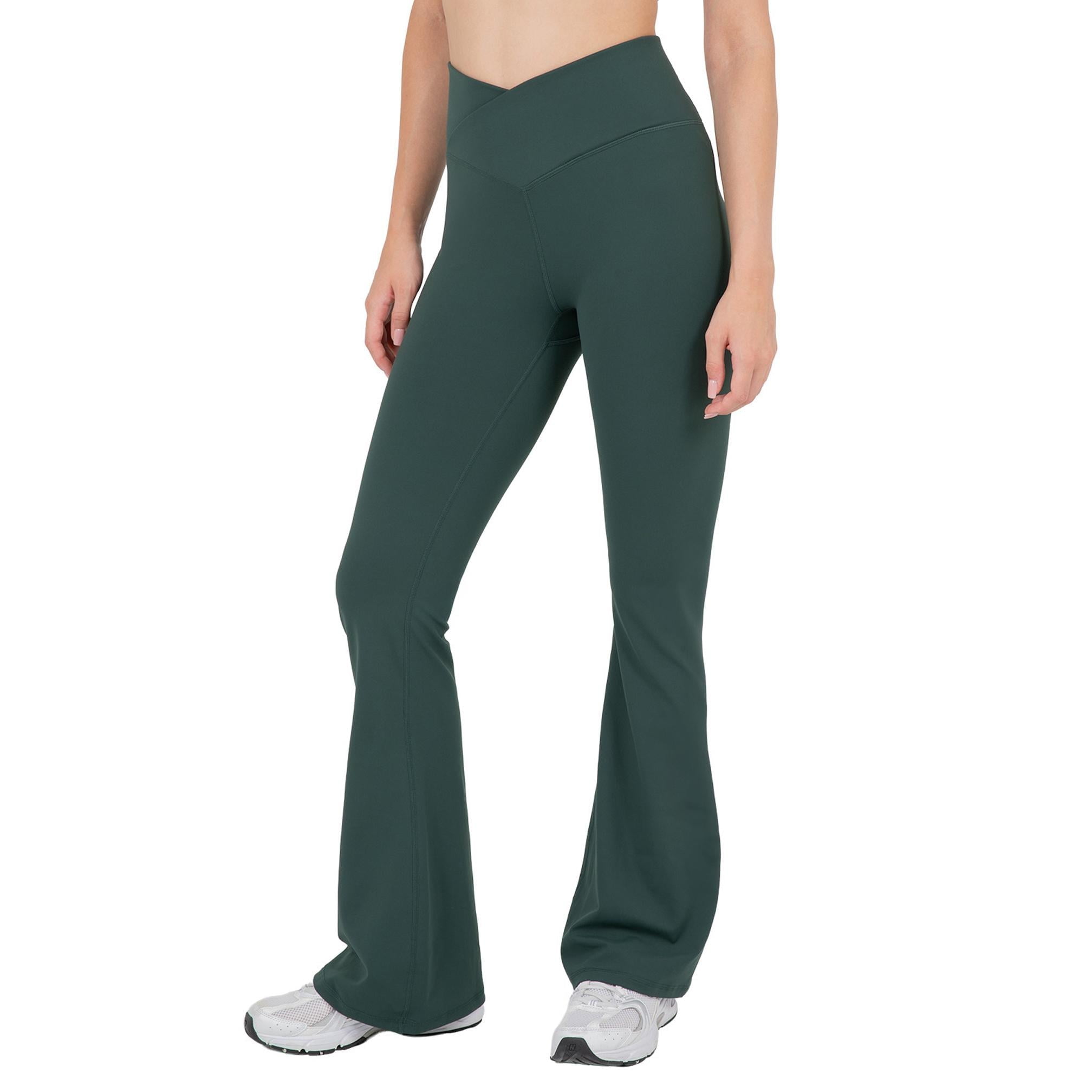 Walmart Black Friday Deals 2025 - YITTY Active Women's Ultraluxe Crossover Kick Flare High Waist ...