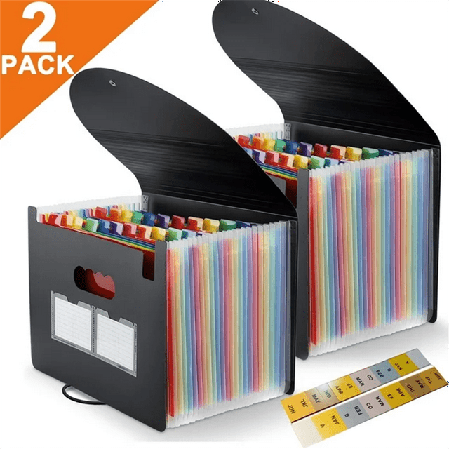 YITUMU 25 Pockets Expanding File Folder, Accordion File Organizer with ...