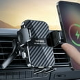 Yitumu Wireless Car Charger 15w Fast Charging Phone Holder Carbon