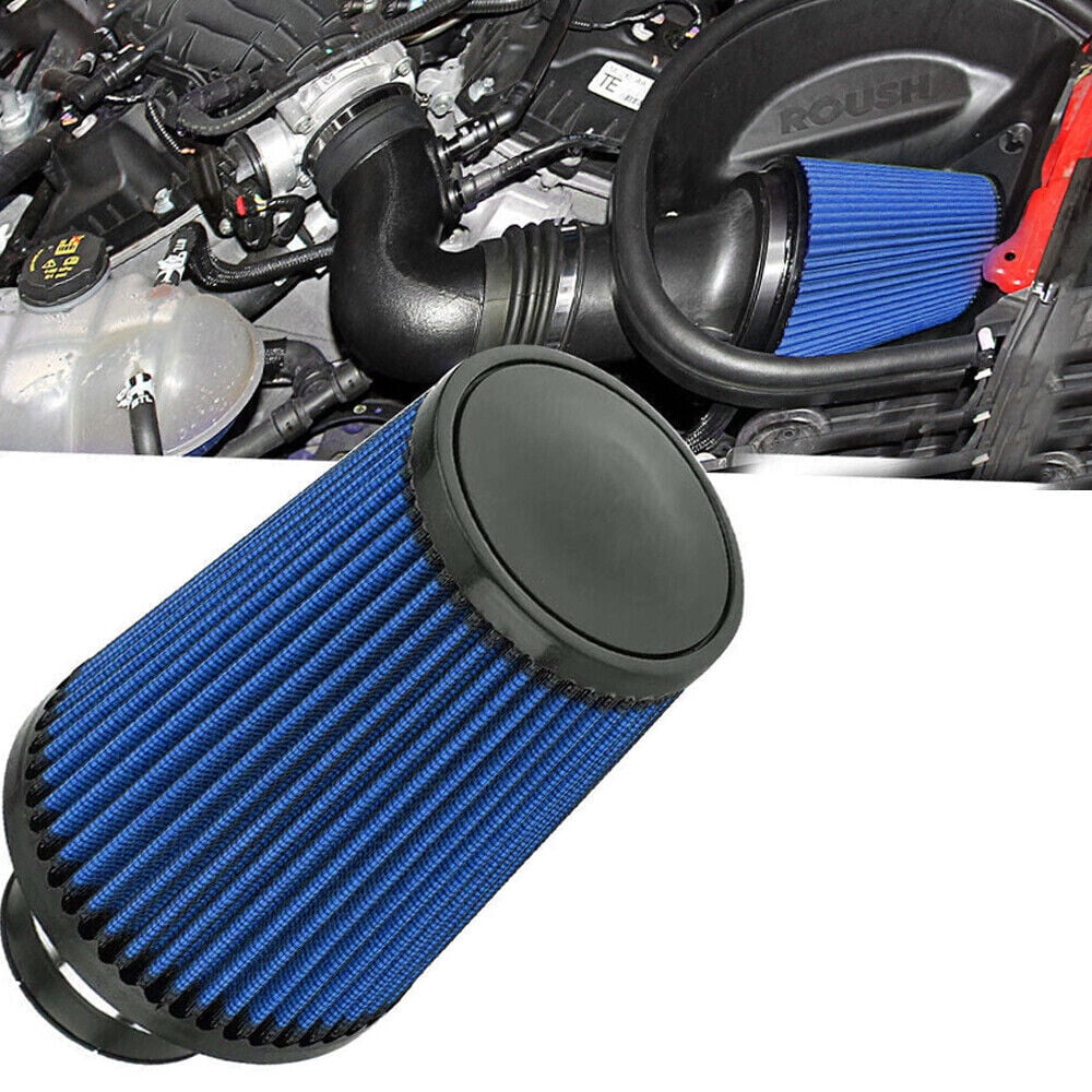 YIUIY 4'' 102mm Long High Flow Inlet Cone Dry Filter Cold Air Intake ...