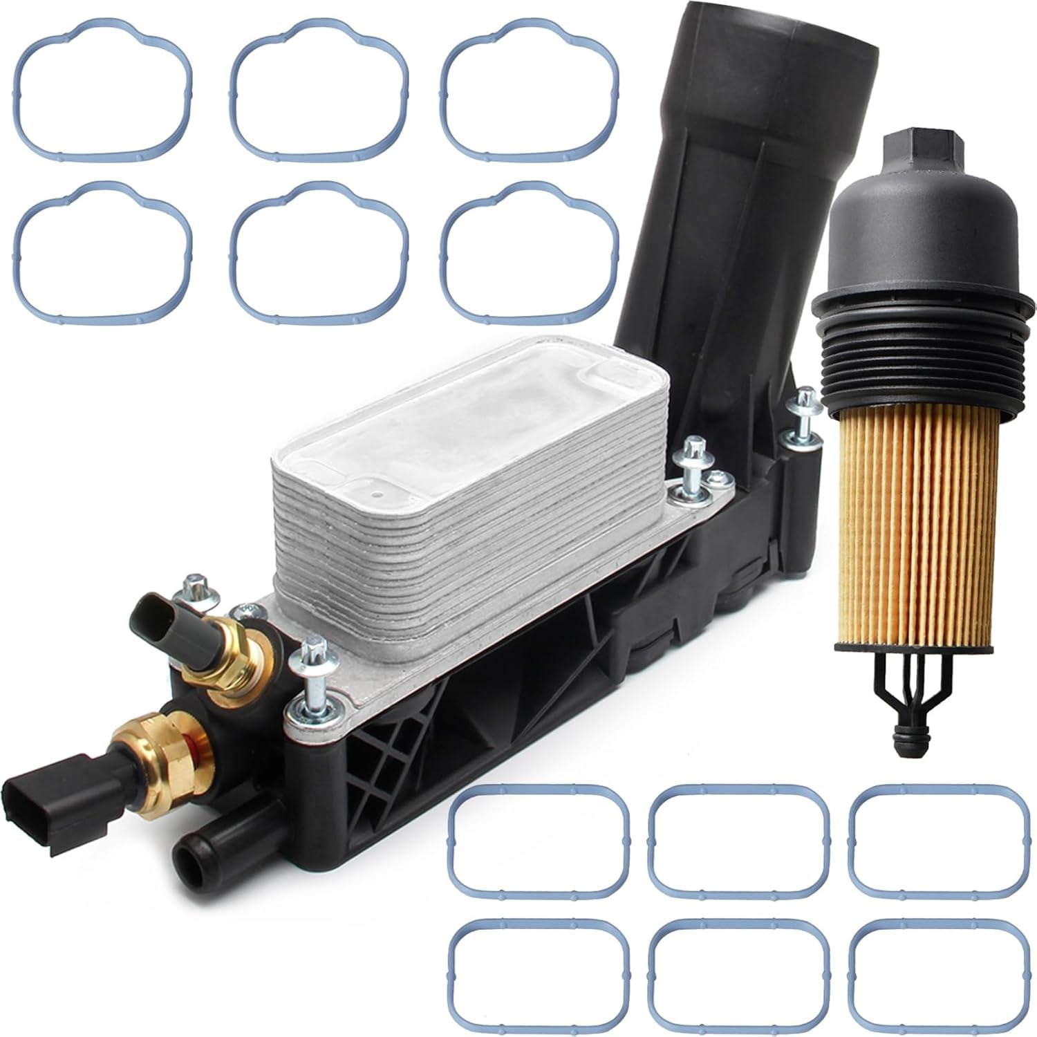 YIUIY Engine Oil Cooler Filter Housing Replace 5184294AE Compatible ...